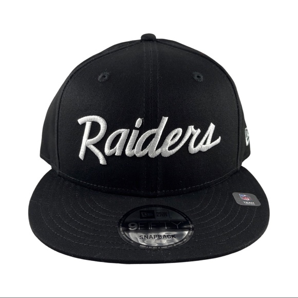 New Era | Accessories | New Era Raiders Script Basic 59fifty Adjustable ...